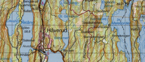 Utekartan GD00: Dalsland 1:50.000 - Geobuchhandlung